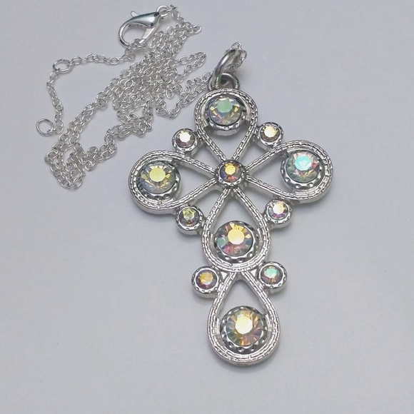 Jewelry | Shiny Cross Pendant Necklace | Poshmark